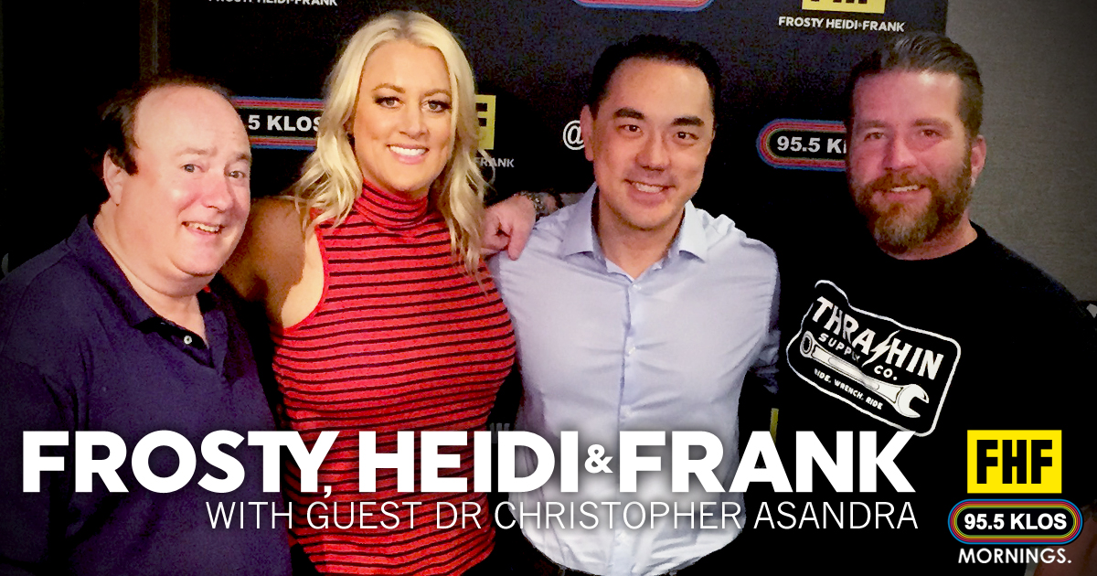 Heidi and Frank: Frosty, Heidi and Frank with guest Dr. Christopher Asandra